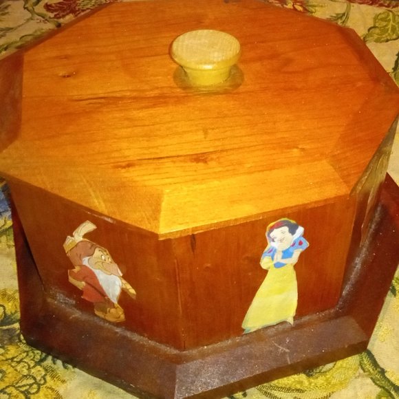 HANDMADE, DISNEY | Kitchen | Vintage All Wooden Handmade Disney Snow ...